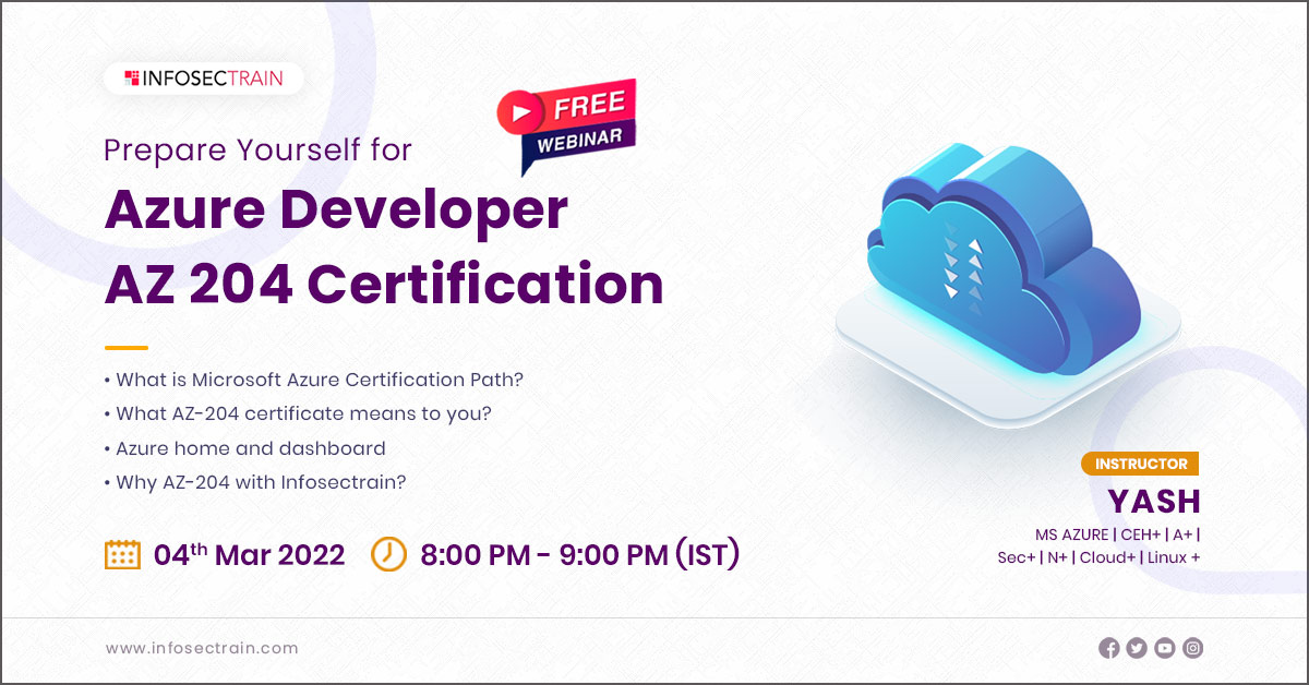 Live Event with InfosecTrain - Prepare Yourself for Azure Developer AZ ...