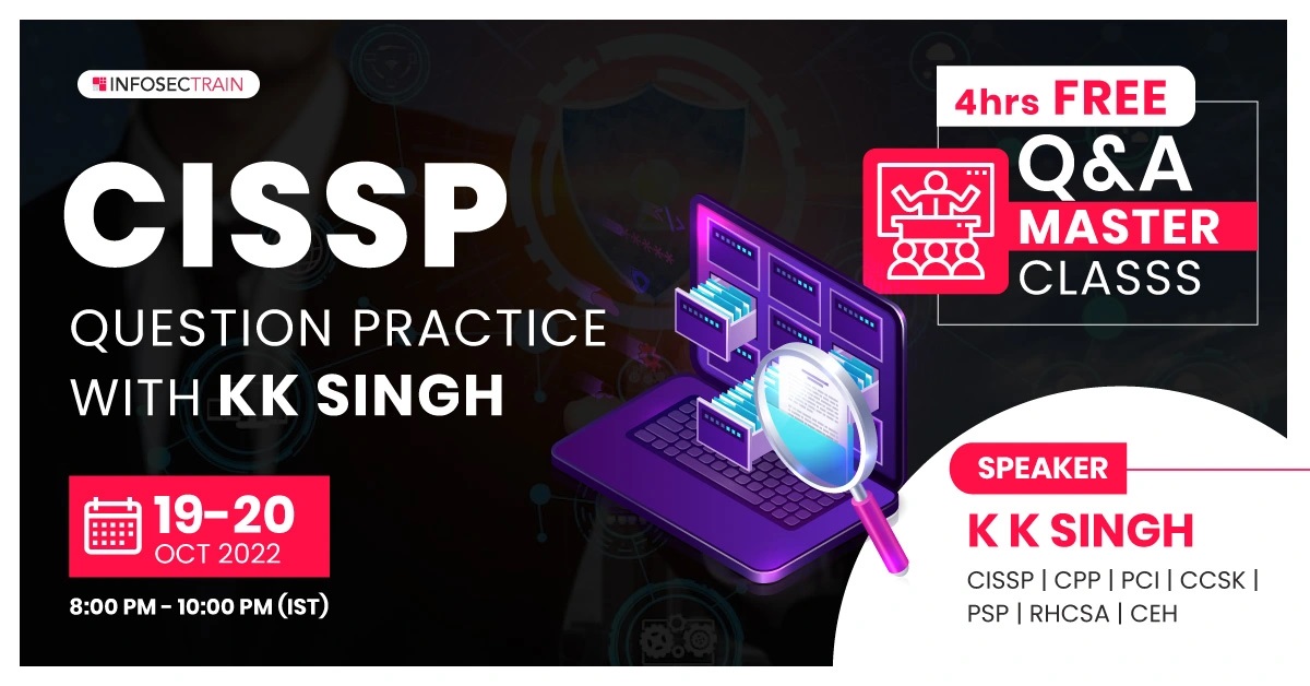 Live Workshop Bootcamp Cissp Question Practice With Kk Singh
